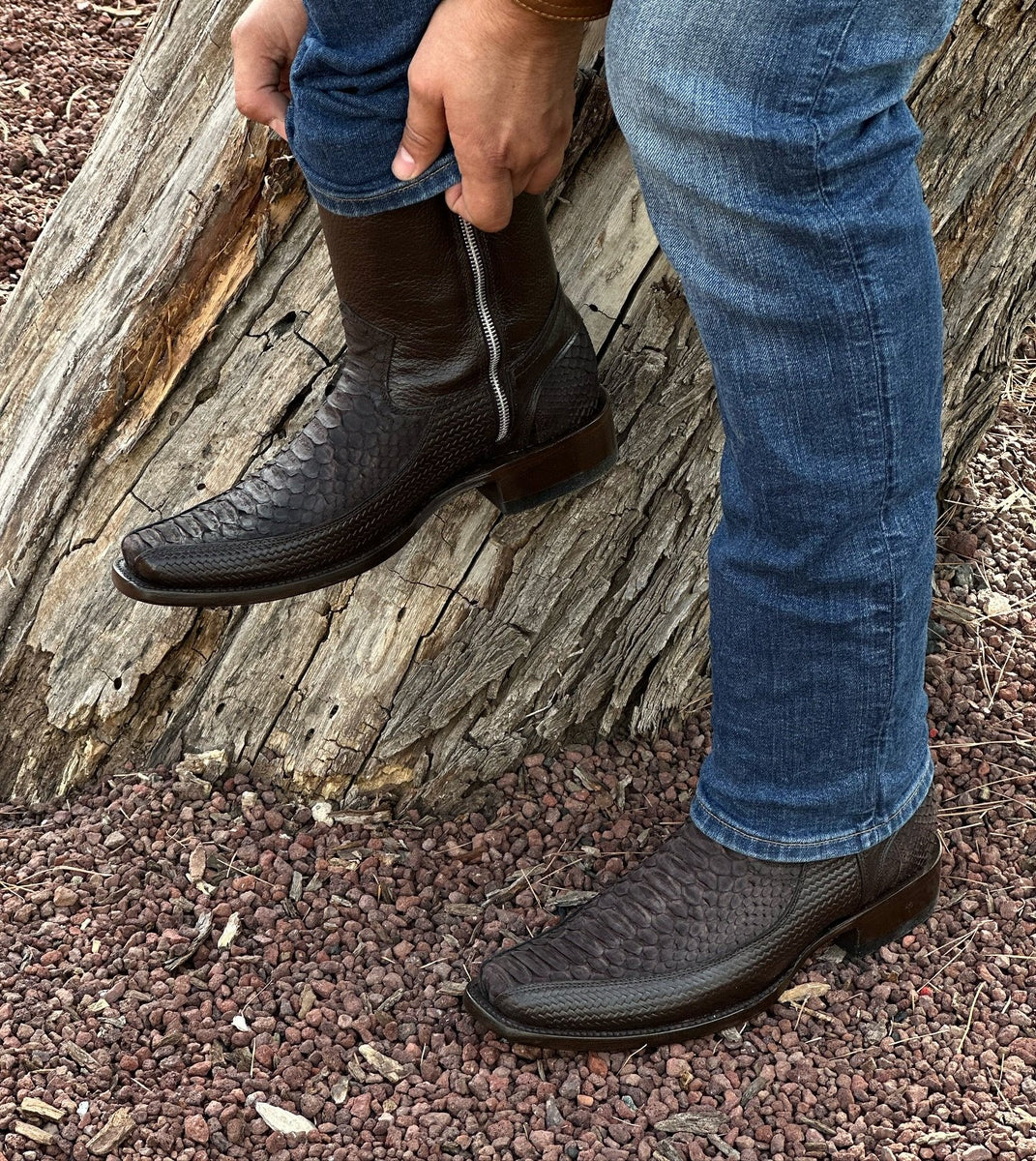 Classic Vintage Handmade Python Boots – lockandloves